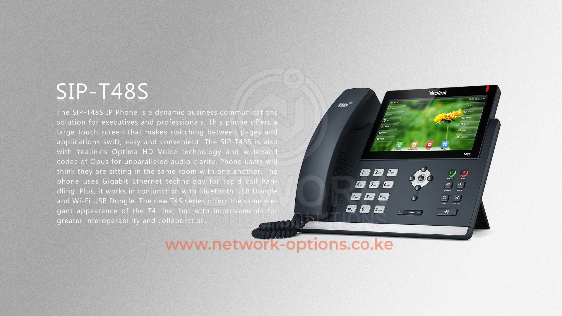 Yealink SIP T48S T4 Series IP Phone | Network Options & Solutions Ltd