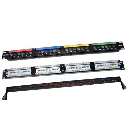 POWERMAX 1U 24P CAT.6 UTP PATCH PANEL | Network Options & Solutions Ltd