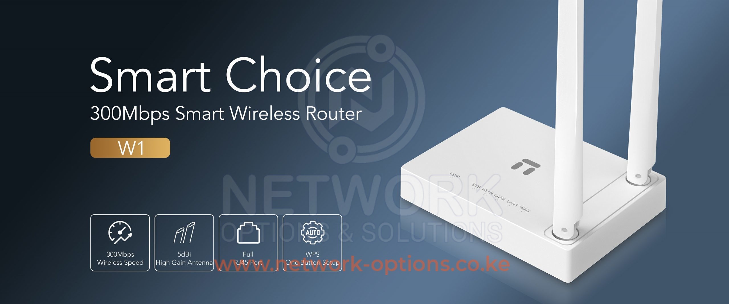 netis W1 300Mbps Wireless Router | Network Options and Solutions Ltd